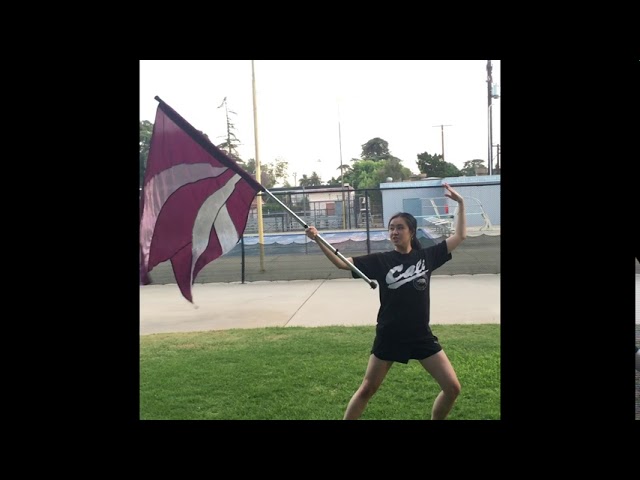 Color Guard Flag Toss Passaic High School Color Guard Practices In