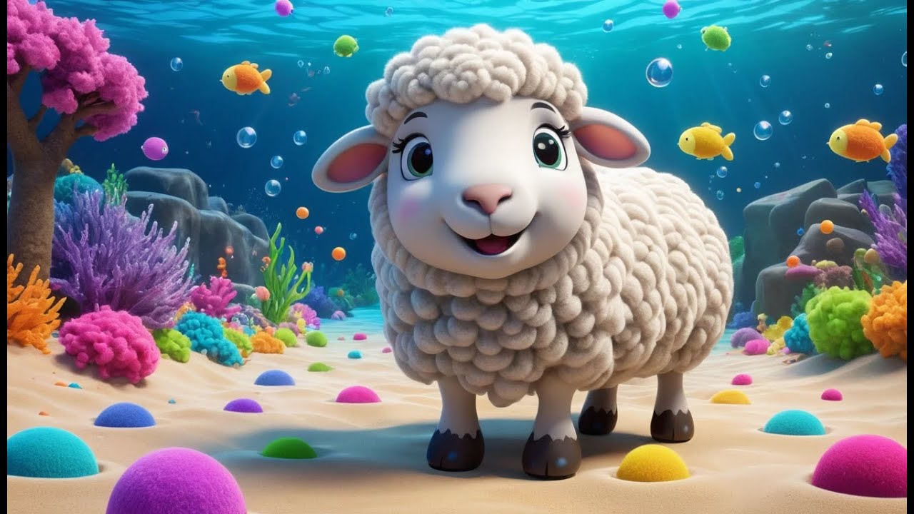 Baa Baa Colour Sheep at the Underwater Farm | Fun Color Song for Kids ...