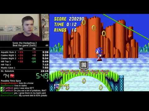 (17:52) Sonic the Hedgehog 2 (Sonic) speedrun