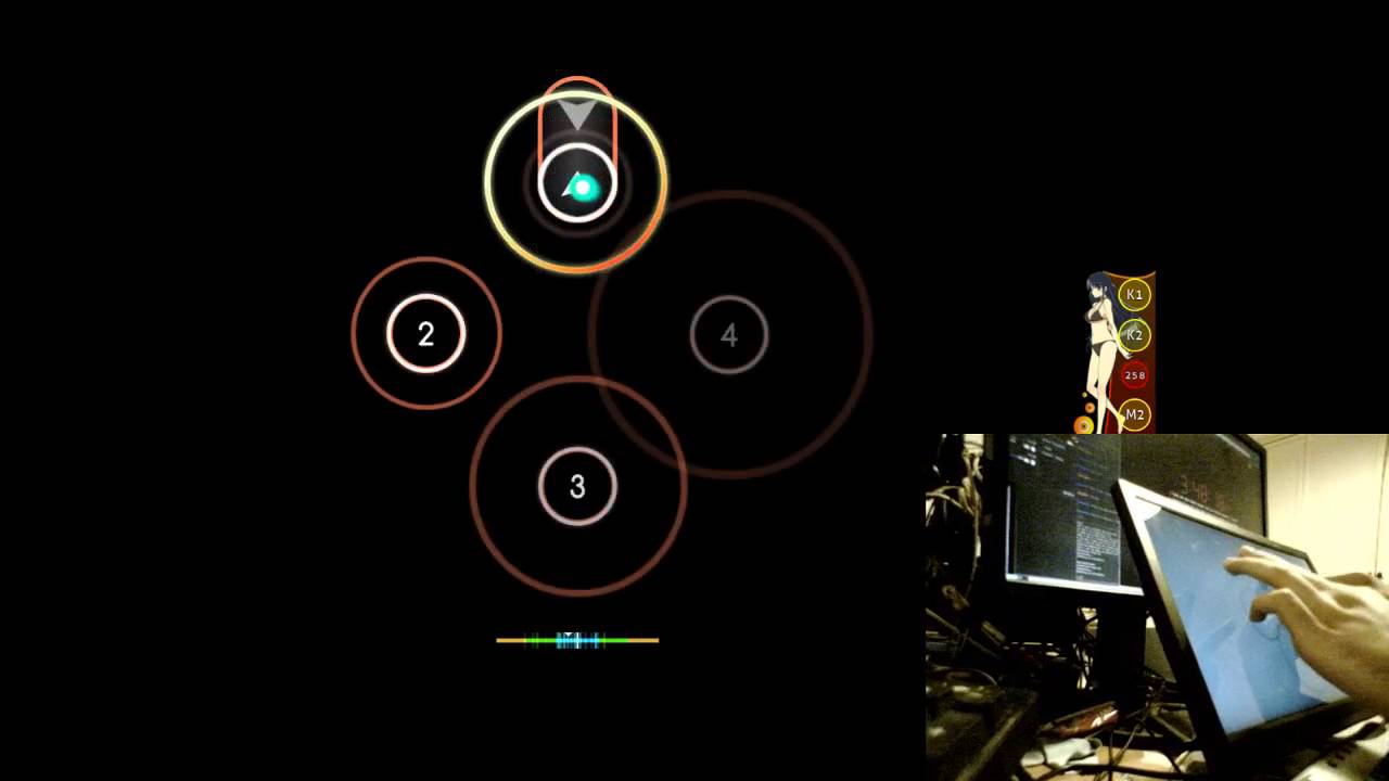 osu! touchscreen liveplay | Sticks and stones +DT 7.21* 4xmiss - YouTube