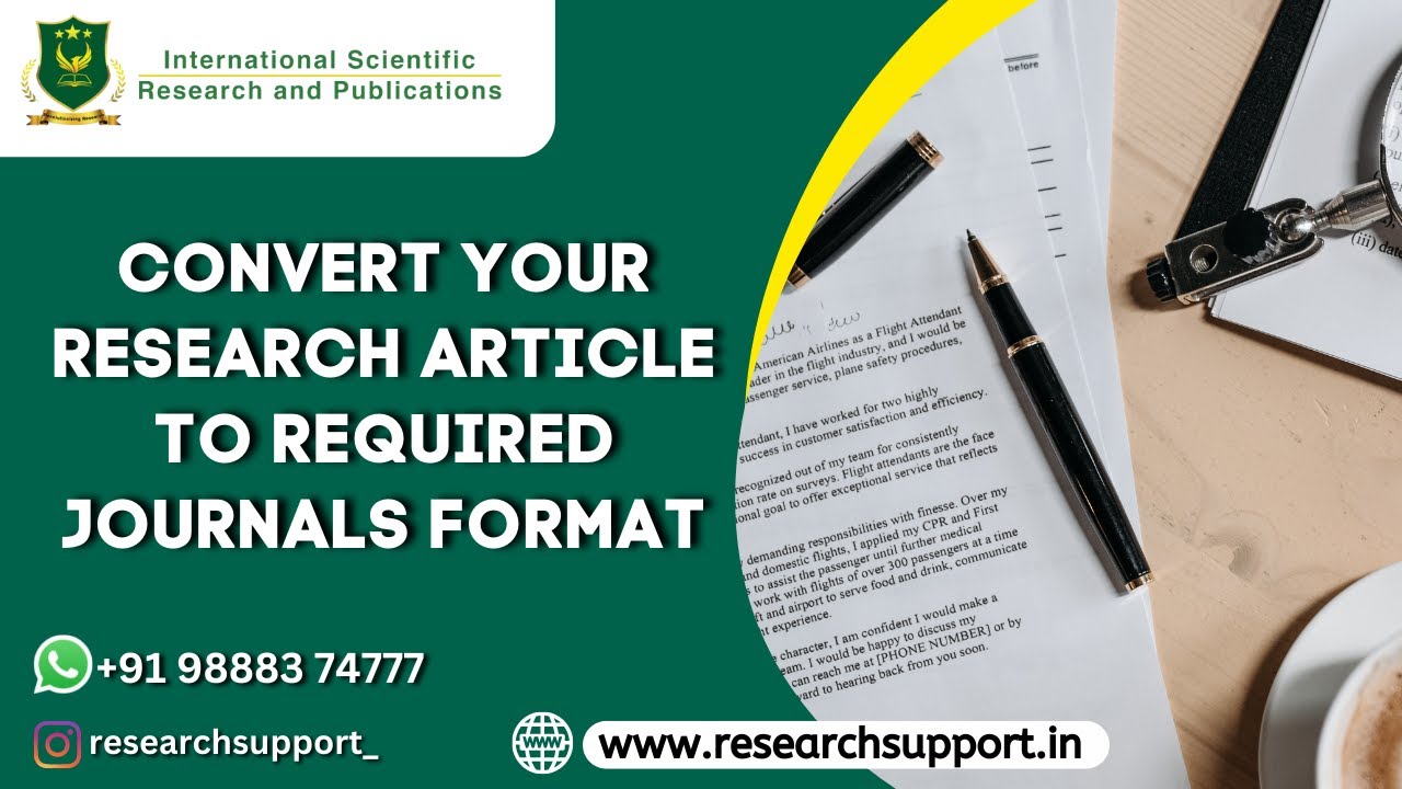 Convert your research paper into any journals format quickly# ...
