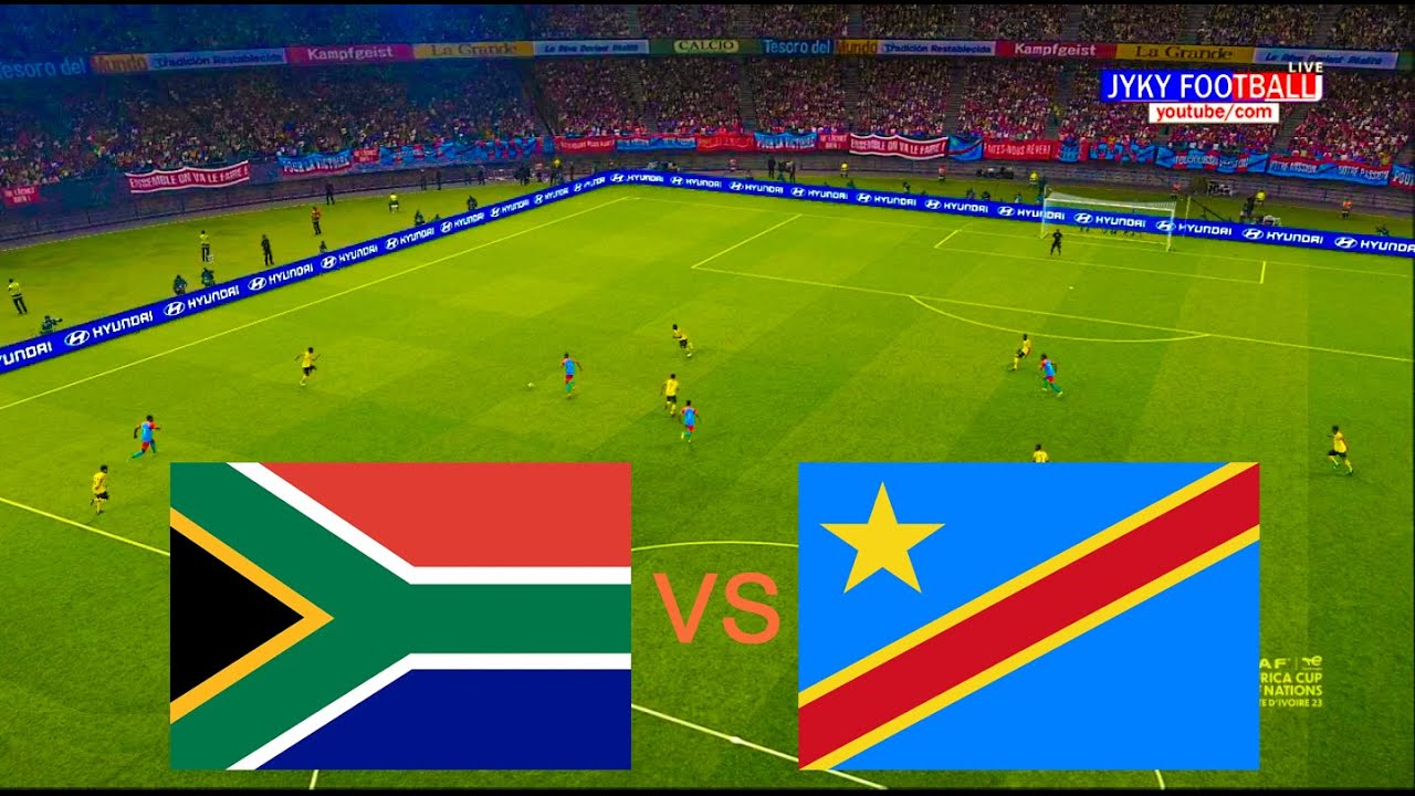 South Africa vs Congo Dr (3) - AFCON CAF Full Match All Goals HD ...