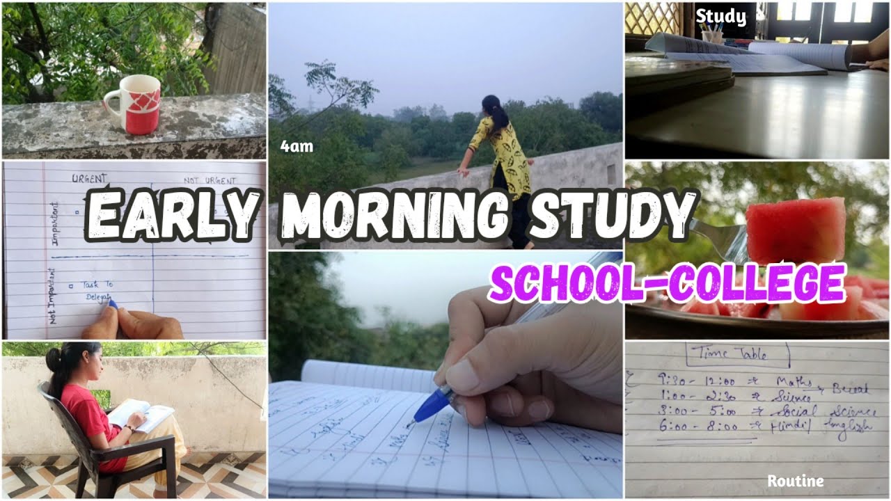 4am STUDY ROUTINE/School Routine #school - YouTube