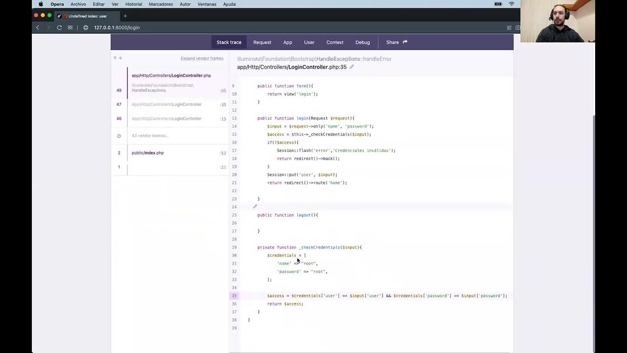 9.9 Ejemplo práctico simulando la comprobación de credenciales - Curso Angular - OpenBootcamp ...