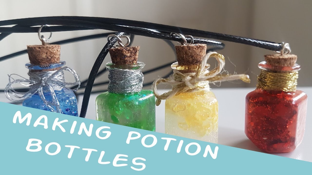 Making Tiny Potion Bottles - Using Resin for the First Time! - YouTube