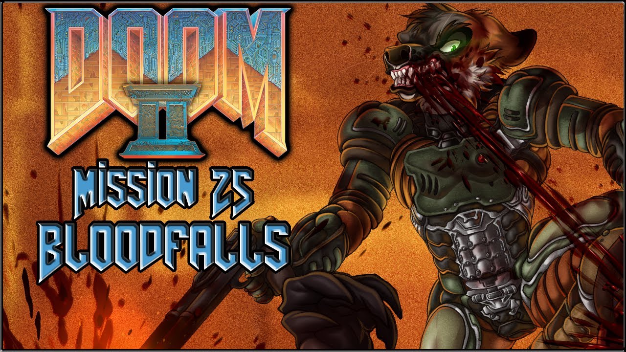 DOOM II Map 25: Bloodfalls - YouTube