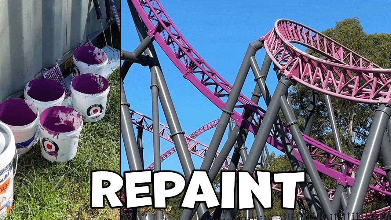 DC Rivals Hypercoaster gets a New Colour! Repainting Footage May 2023 ...