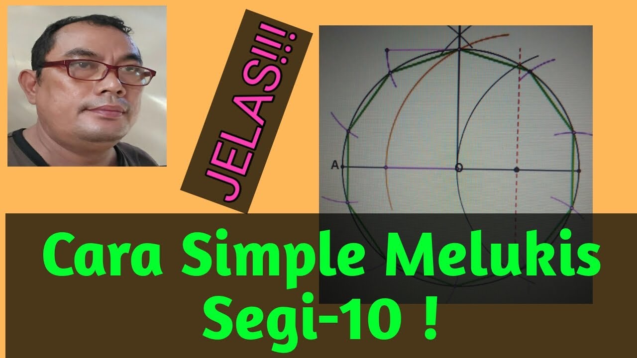 Menggambar Segi-10 dengan cara Simple / Mudah - YouTube