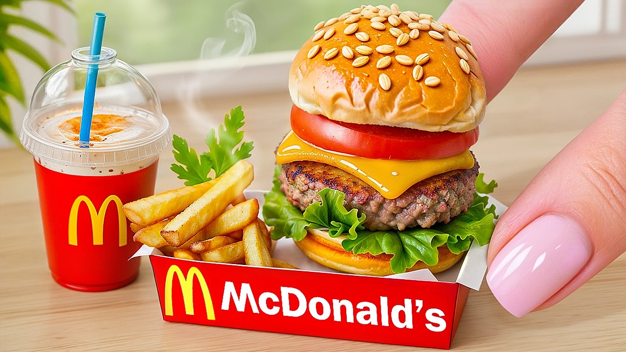 Satisfying Miniature McDonalds Meal Recipe | How To Cook Yummy ...