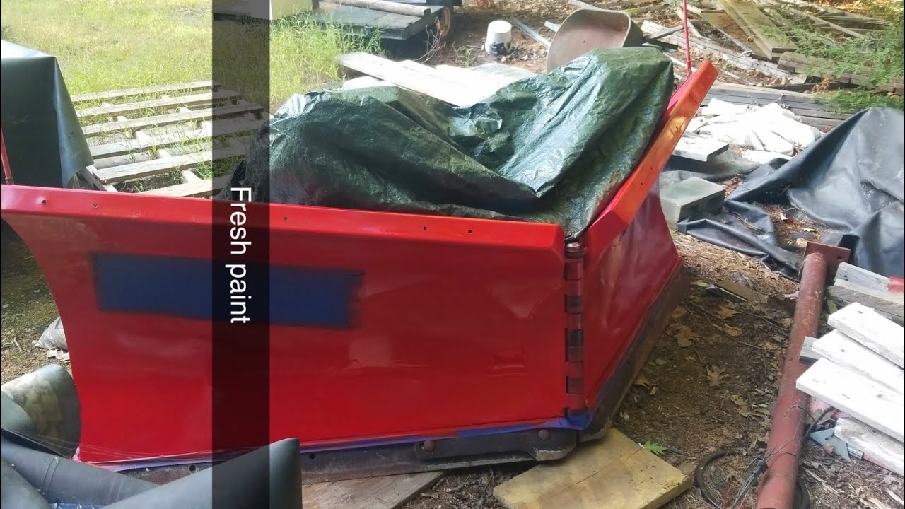 How to peel paint off a Boss V Plow Snowplow ️ - YouTube