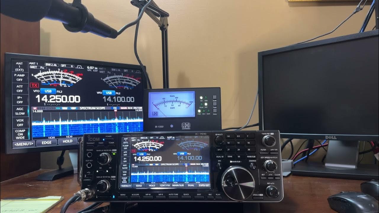 Icom 7610 first contact! - YouTube