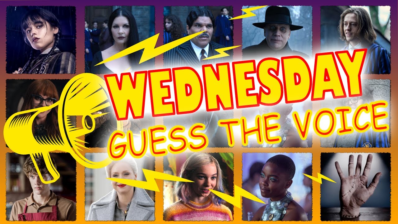 CAN YOU GUESS THE WEDNESDAY CHARACTERS BY VOICE - WEDNESDAY QUIZ - YouTube