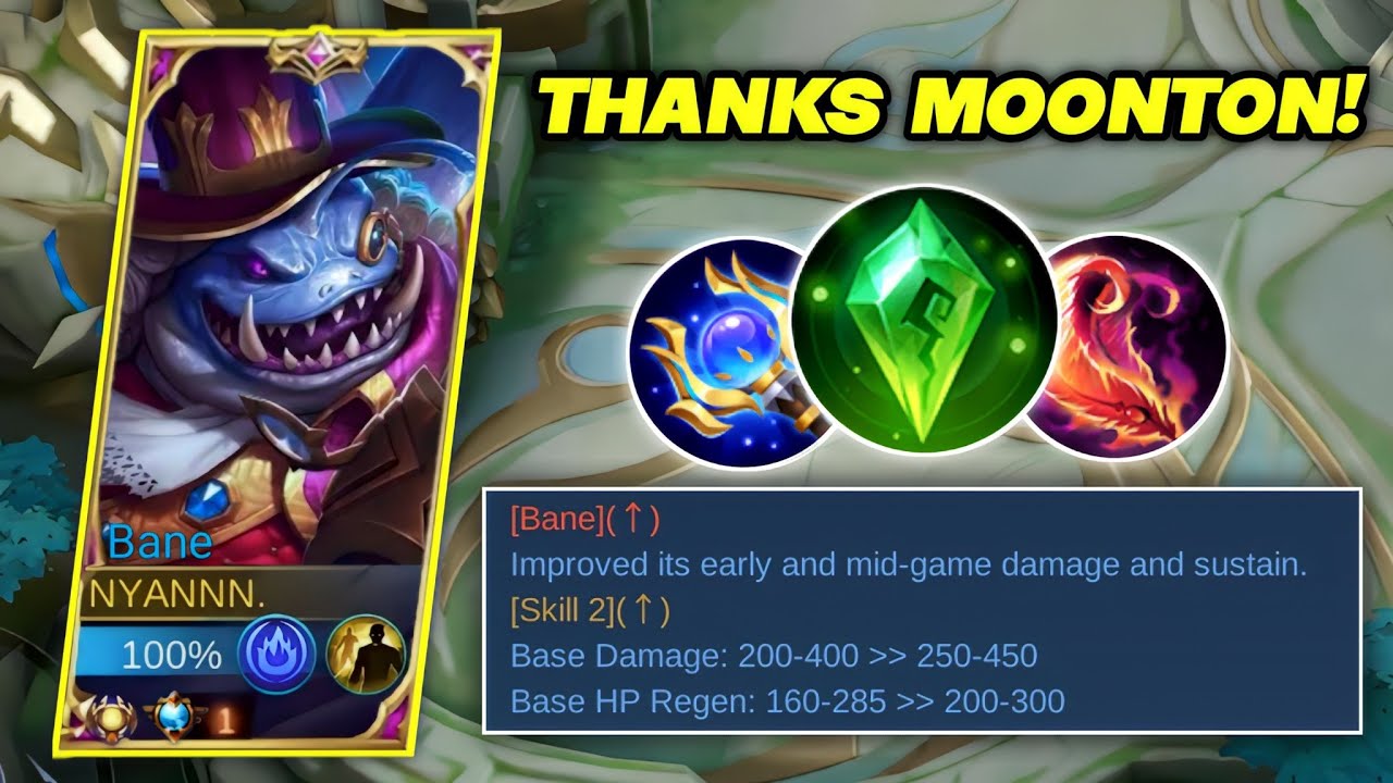 NEW BANE BUFF IS HERE!! BANE IS BACK IN META - MOBILE LEGENDS - YouTube