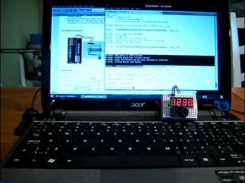 ATTiny2313 Multimode LED Matrix Clock - YouTube