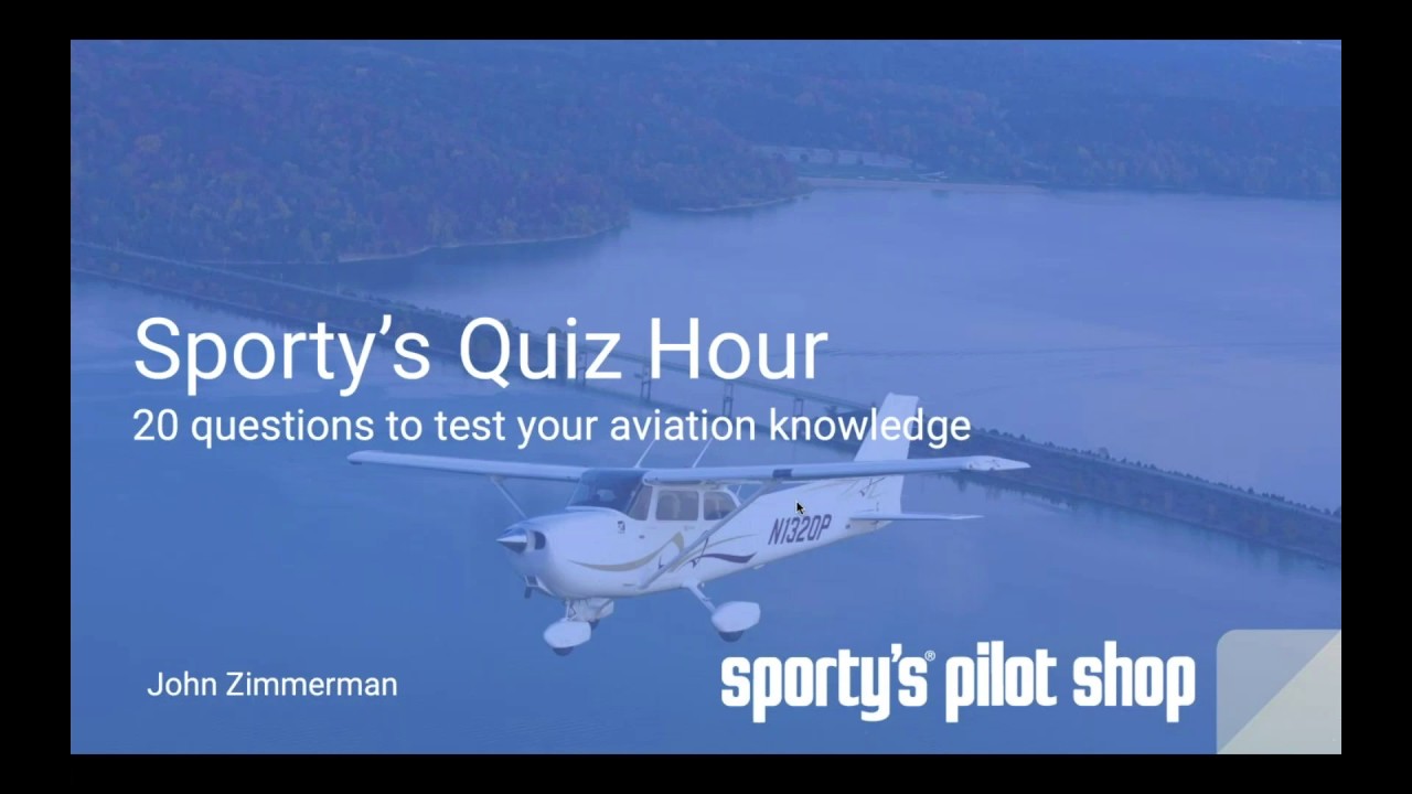 Sporty's Quiz Hour - 20 Questions to Test Your Aviation Knowledge - YouTube