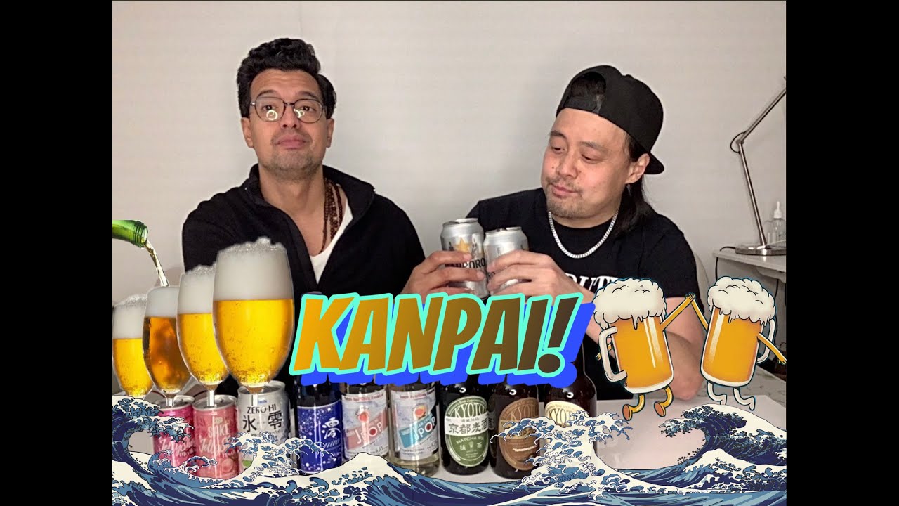 Japanese beer, sake jelly shot & jpop can chu-hi taste test!! - YouTube