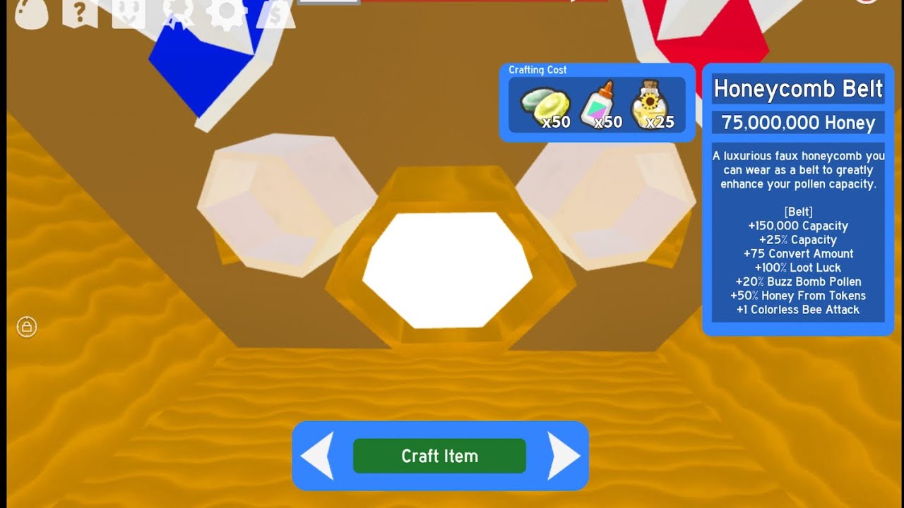 An idiot buys honey comb belt in bee swarm simulator roblox - YouTube