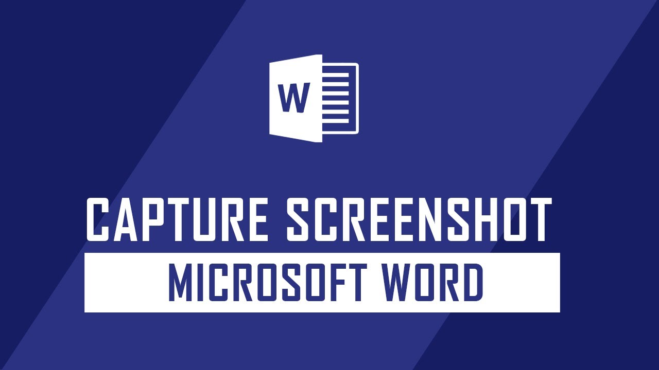How to Capture Screenshot from Microsoft Word? - YouTube