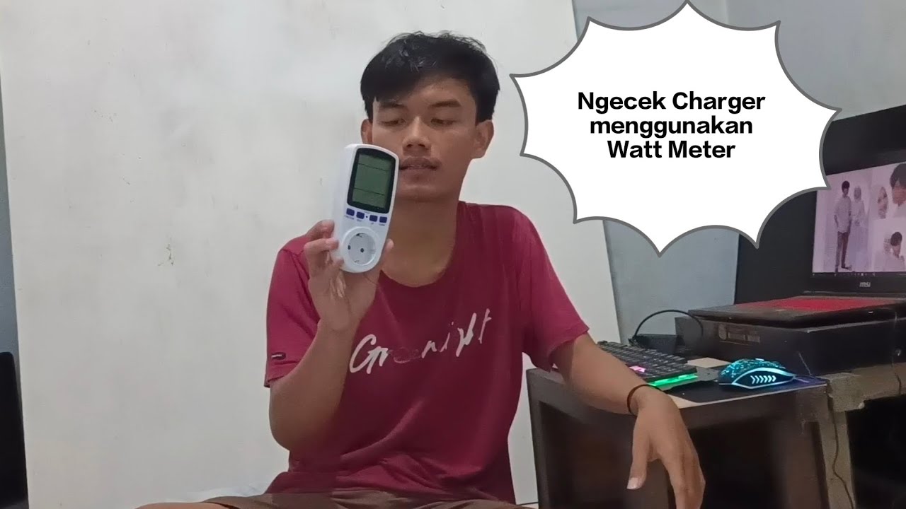 Tes Charger Laptop Dengan Watt Meter - YouTube