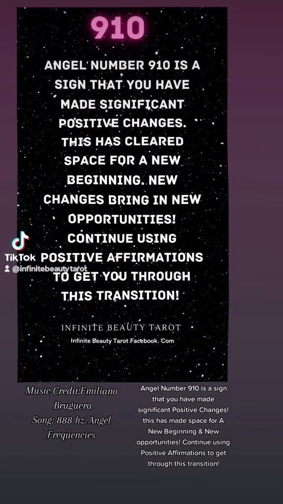 Angel Number 910 by Infinite Beauty Tarot Shop - YouTube