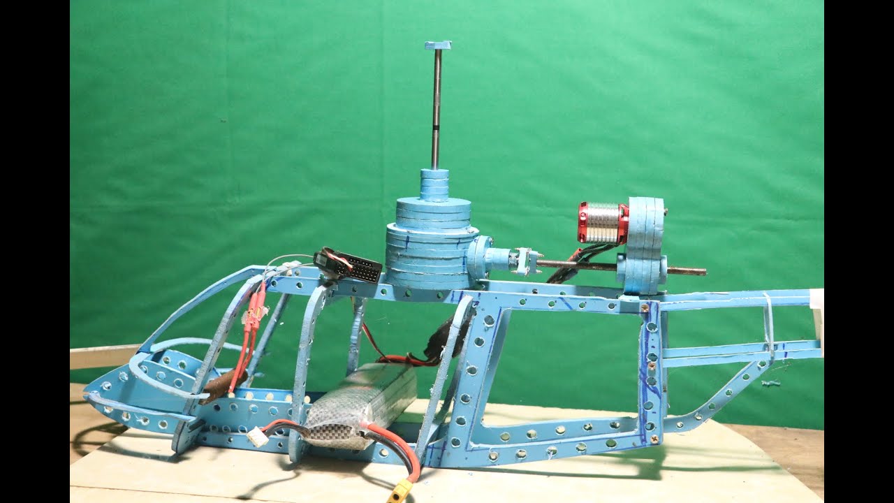 How to build RC helicopter Bell 206 B at home (part 7) | complete build ...