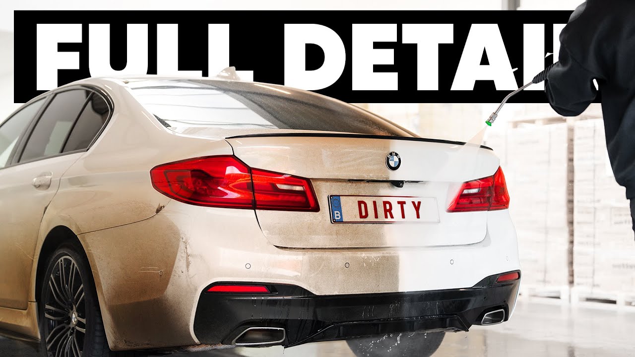 Deep Cleaning a Dirty BMW 5 Series - Exterior Car Cleaning - YouTube