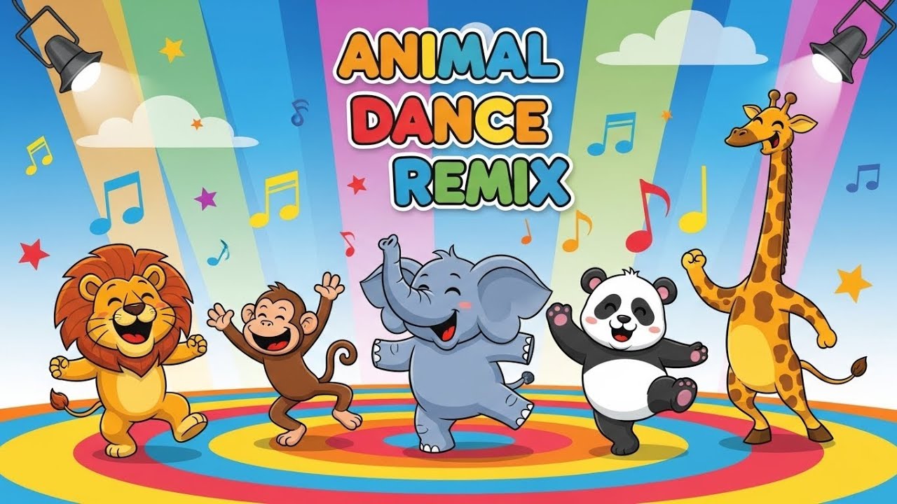 Animal Dance Remix | Fun Animal Dance Song for Kids | Animagic Studio ...