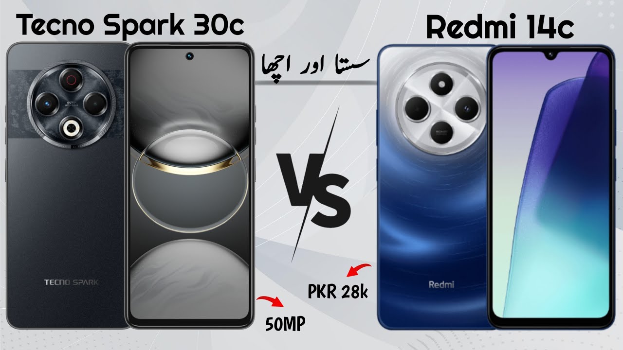 Tecno Sprak 30c Vs Redmi 14c - Comparison! - YouTube