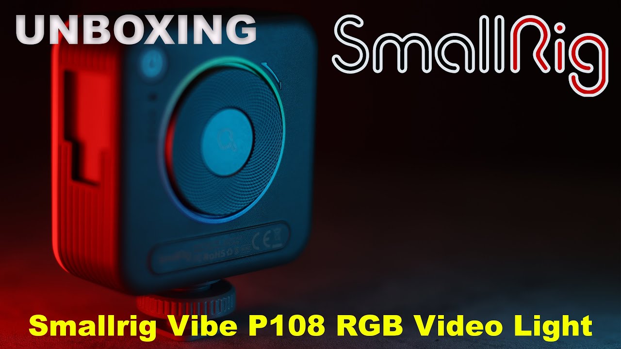 Smallrig Vibe P108 RGB Video Light Unbox and comparison - YouTube