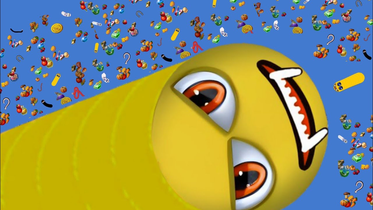 WORMS ZONE.IO // JEBAKAN TERBAIK CACING KUNING / GAME CACING - YouTube