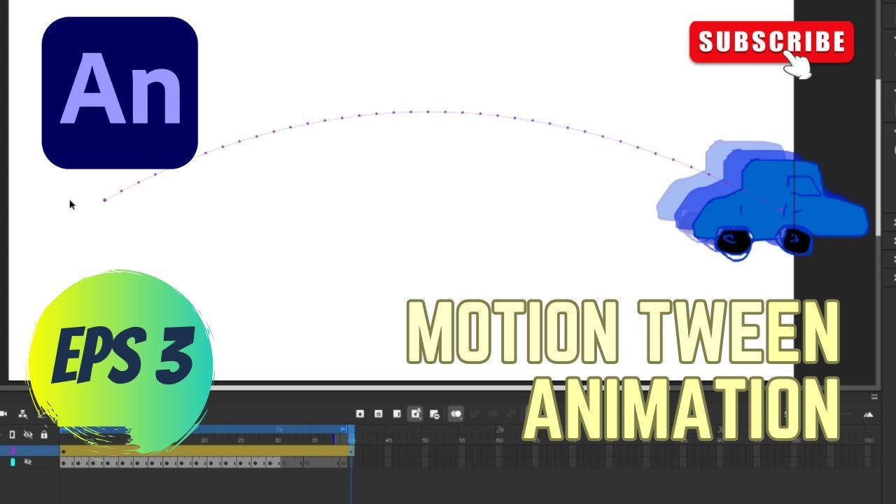 Tutorial Animasi Motion Tween Adobe Animate: Animasi Gerak Halus dengan Mudah! - YouTube
