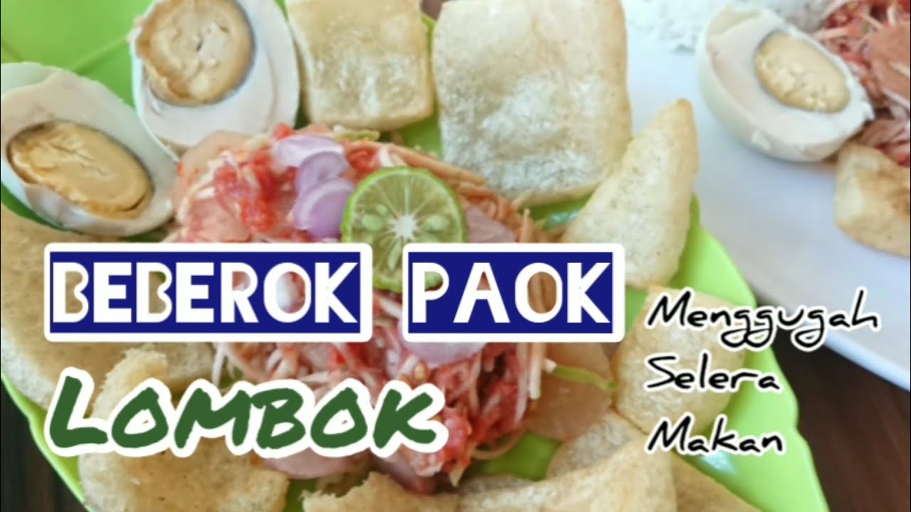 Beberok Paok Lombok Ala Afieqa RI - YouTube