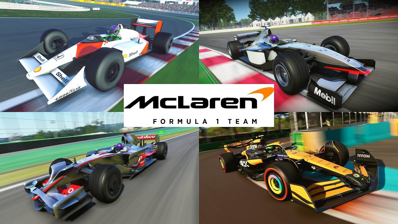 Evolution of McLaren in Codemasters F1 Games | 1976 - 2024 - YouTube