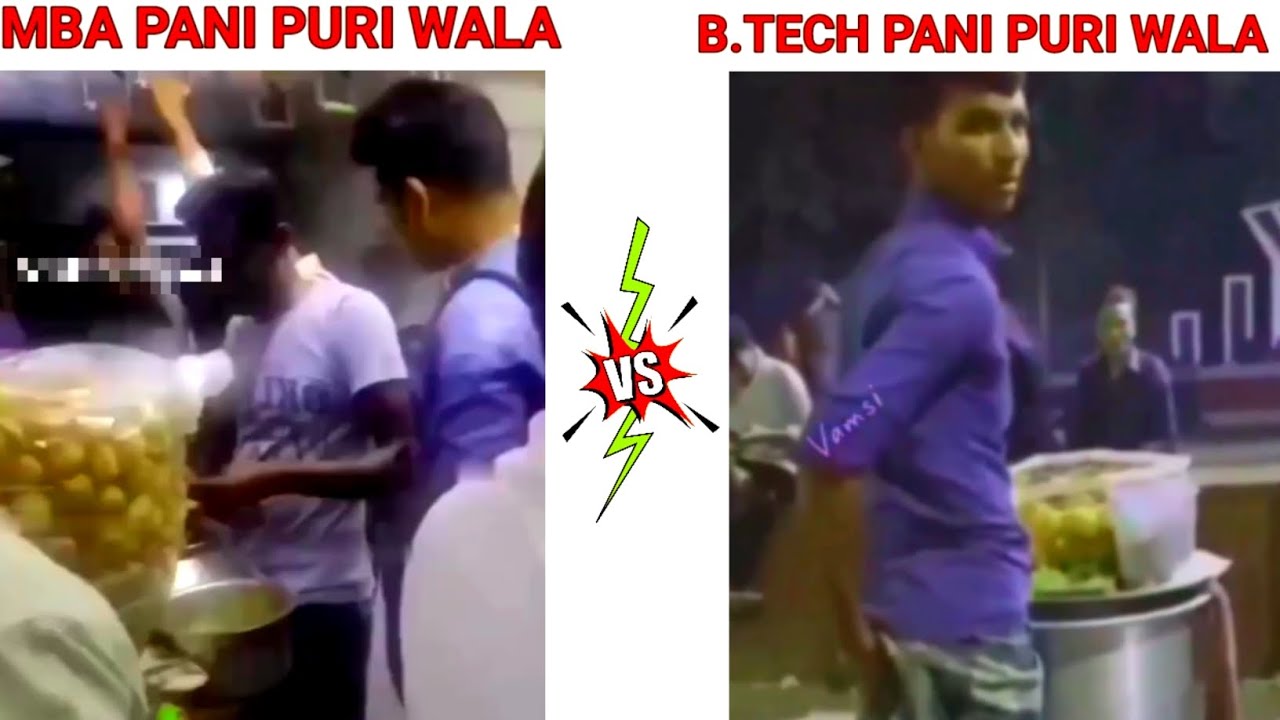 Mba pani puri wala vs B.tech pani puri wala memes 🤣😂| | pani puri memes ...