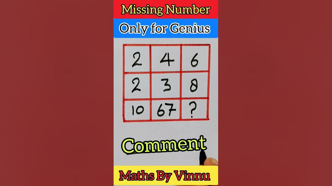 Reasoning Questions π₯ Find Missing Number Shorts Maths Youtube