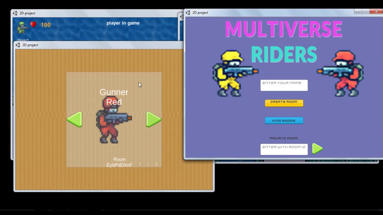 2d Online Multiplayer Game Room System With Unity And Nodejs 2021 Youtube