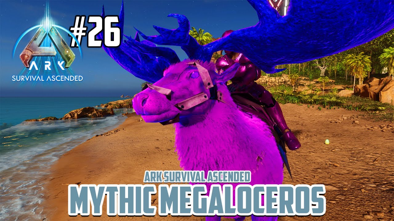 MYTHIC MEGALOCEROS BISA BIKIN DINO TERBANG JATUH! - Ark Survival ...