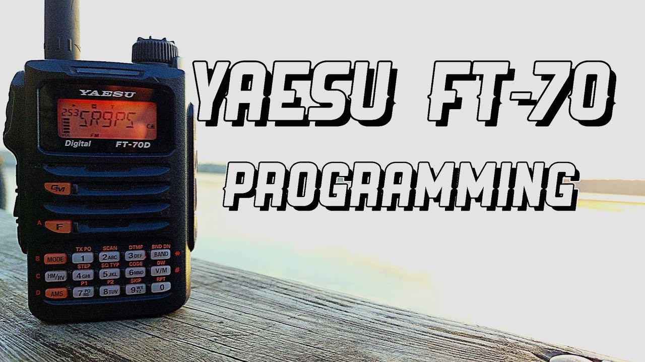 Yaesu FT-70D USB ADMS Programming From PC - YouTube