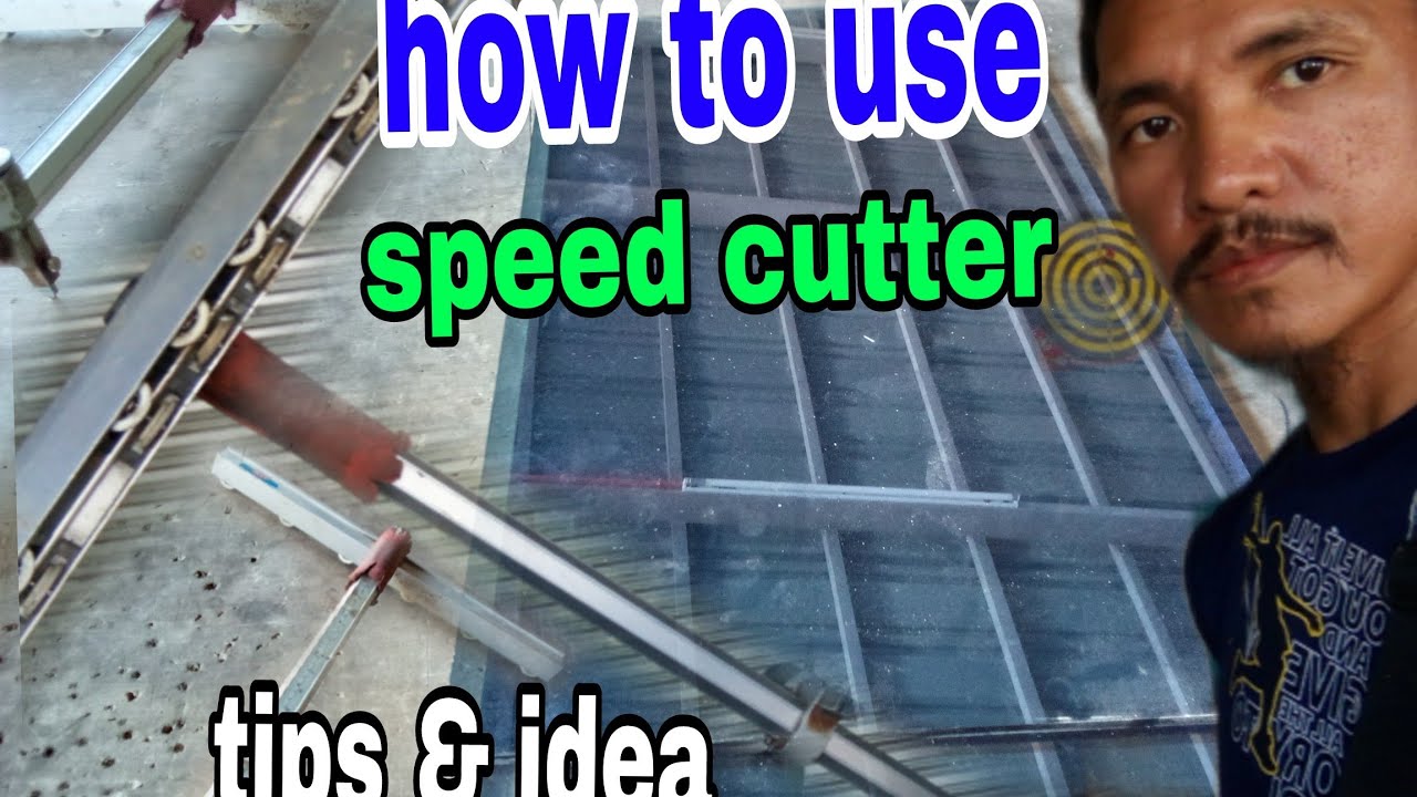 How to cut glass using the speed cutter,tips and idea - YouTube