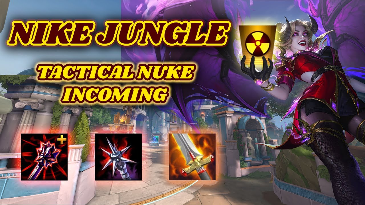 NIKE JUNGLE MAKES THE ENEMY TEAM SURRENDER WITH THE "NUKE" BUILD ...