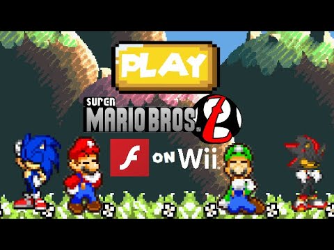 Super Mario Bros Z Intro Running On The Wii - YouTube