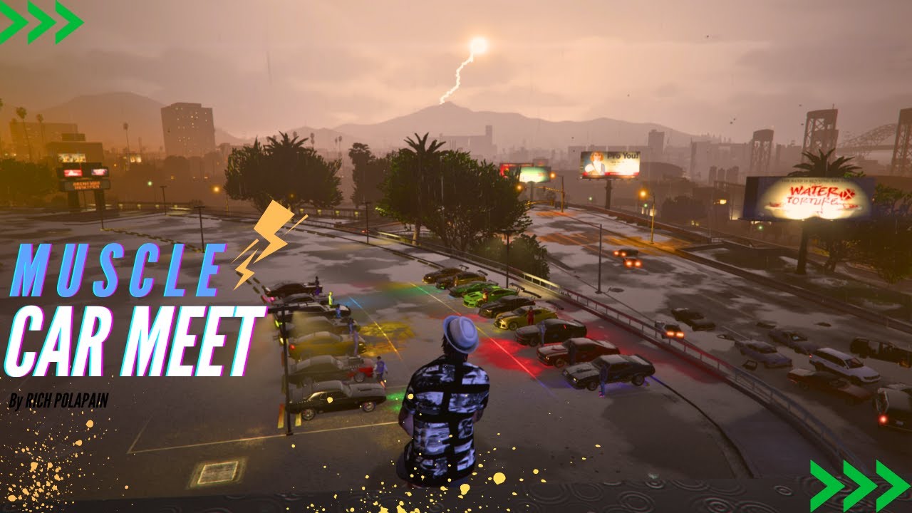 GTA V Online Massive Car Meet! | Supercars, Muscle Cars, & More! 🚗💨 ...