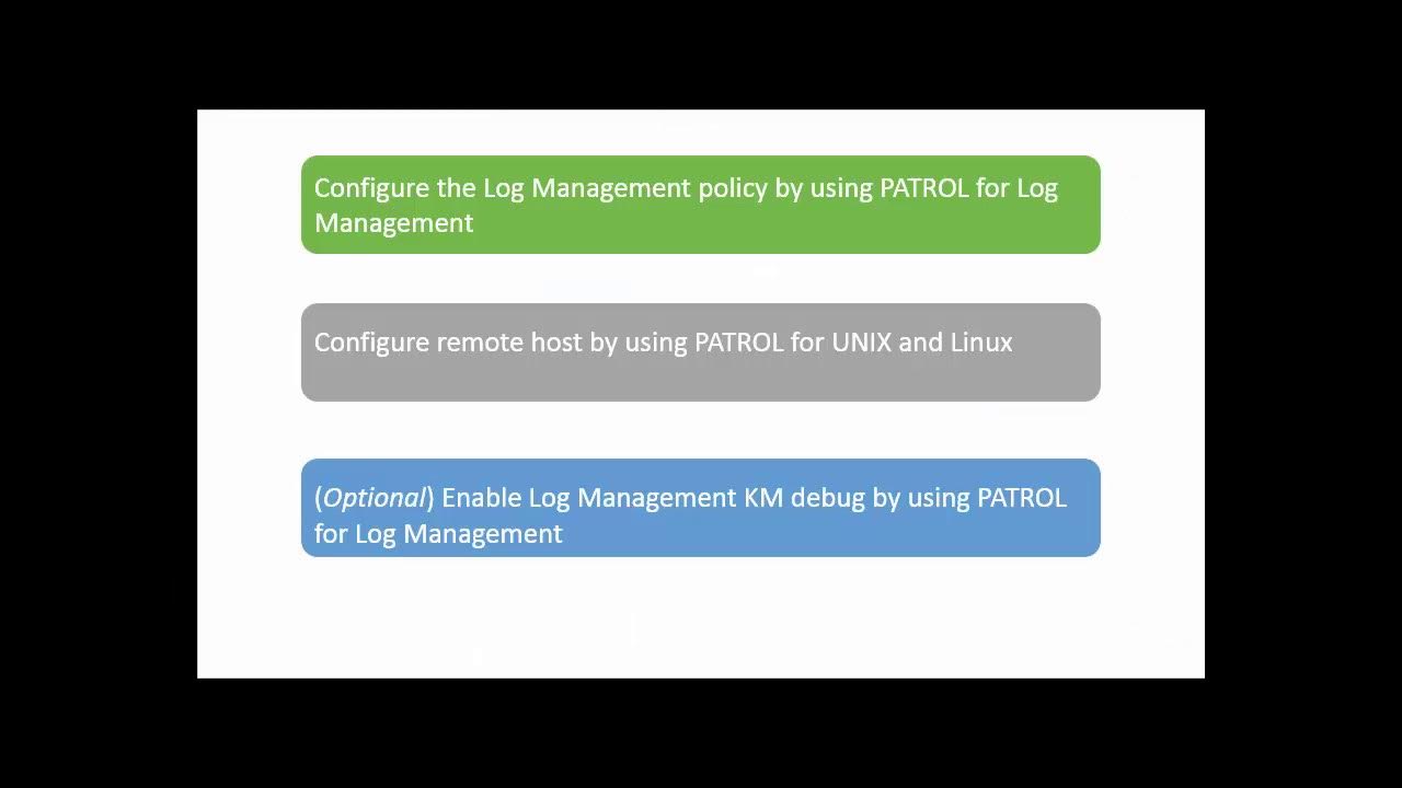PATROL for Log Management: Configuring remote monitoring of files on UNIX machines - YouTube