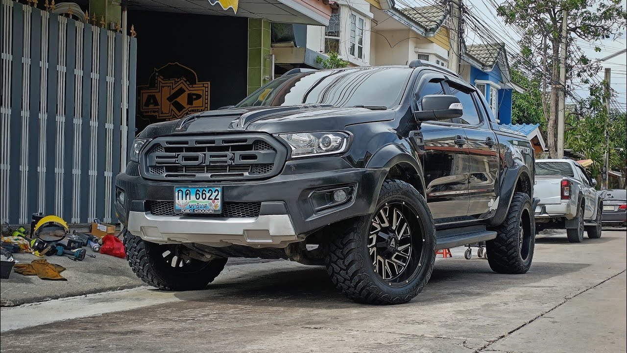 EP 102 : FORD RANGER เดิมๆ ไม่ยก BY AKP CUSTOM WHEELS - YouTube