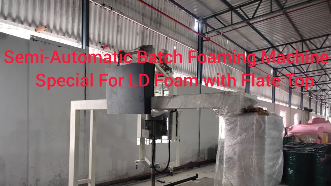 Semi-Automatic Batch Foaming Machine Special for LD Foam. - YouTube