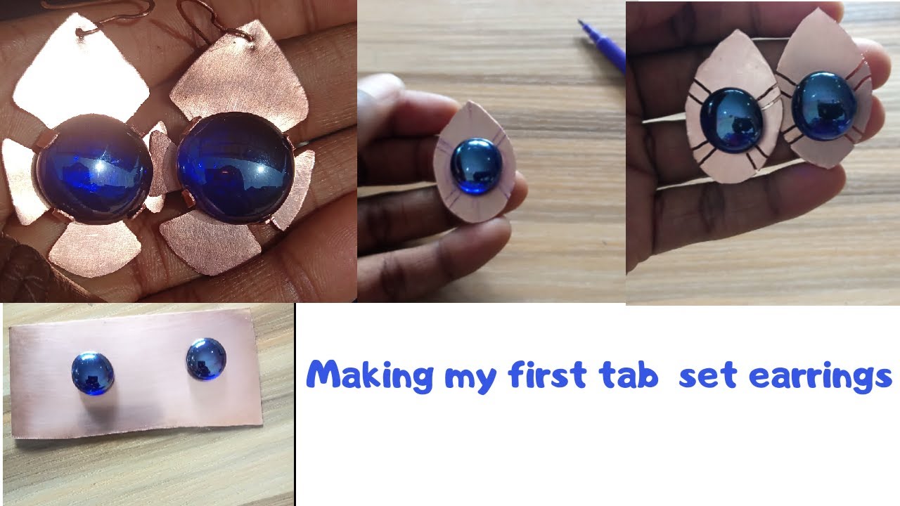 My first tab/turtle setting earrings- Making jewellery with cold ...