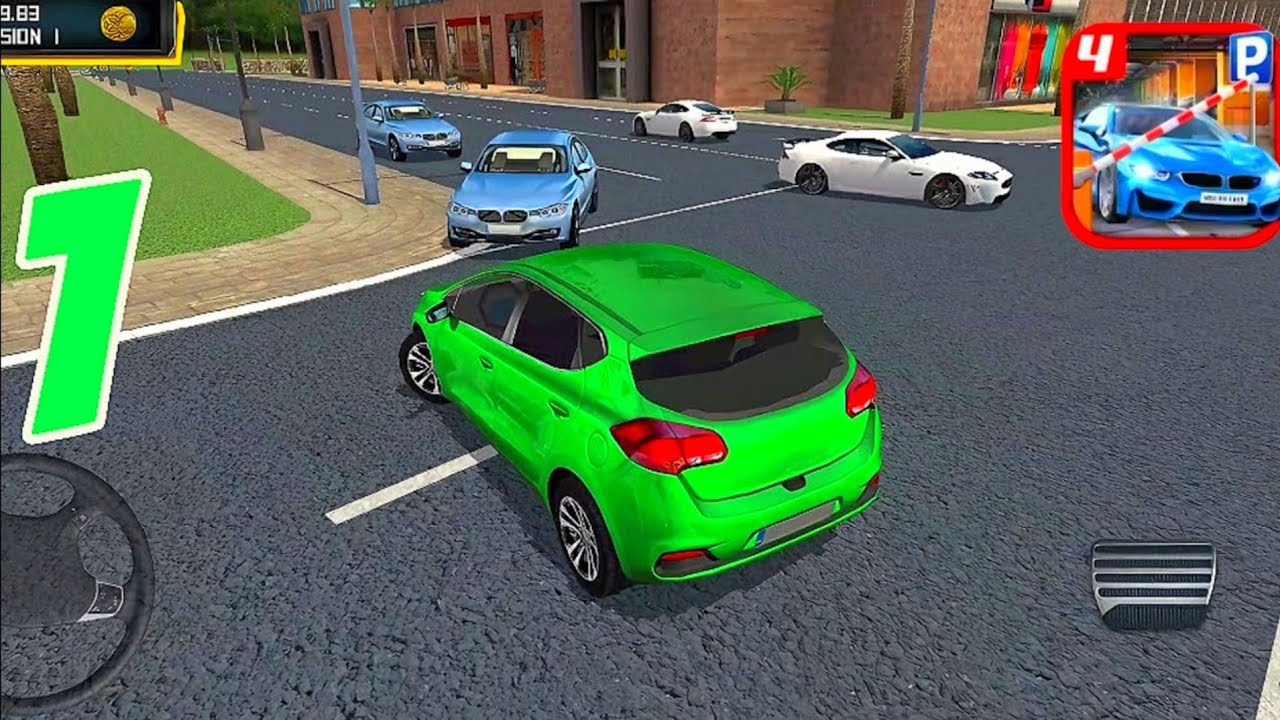 Multi Level 4 Car Parking Simulator -Real Driving Test Run Racing City ...