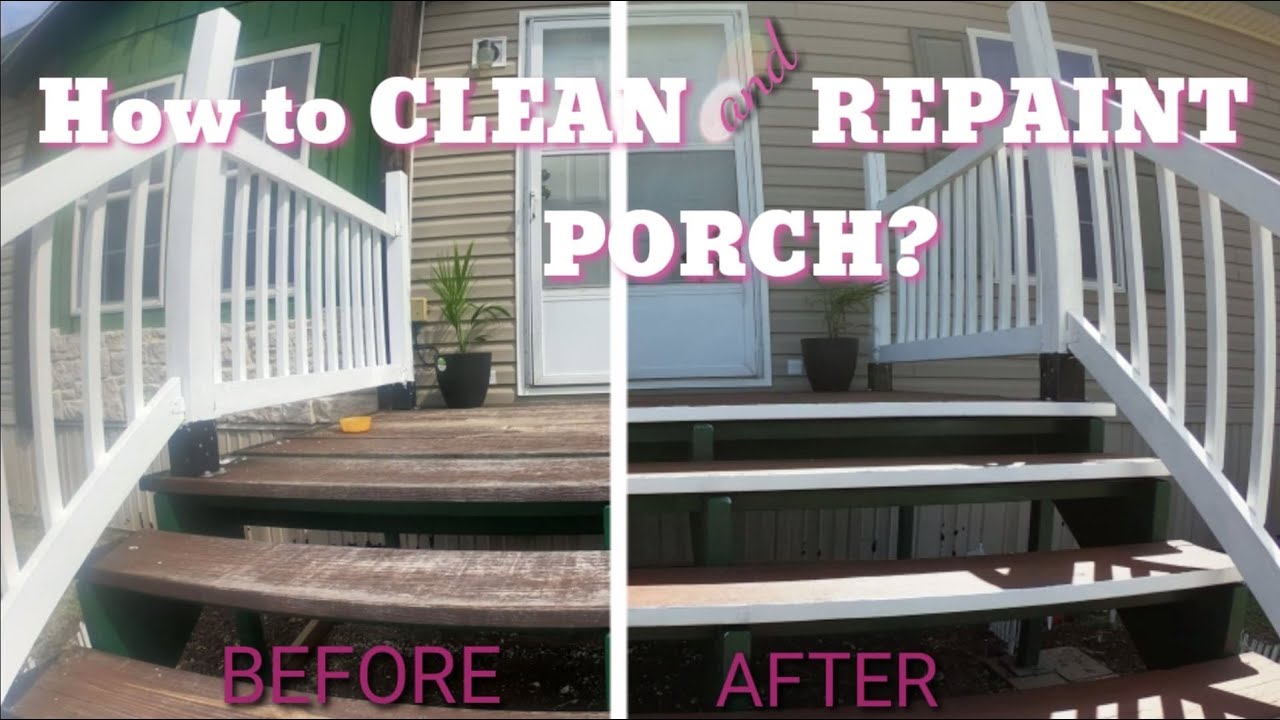 How to CLEAN and REPAINT Porch? - YouTube