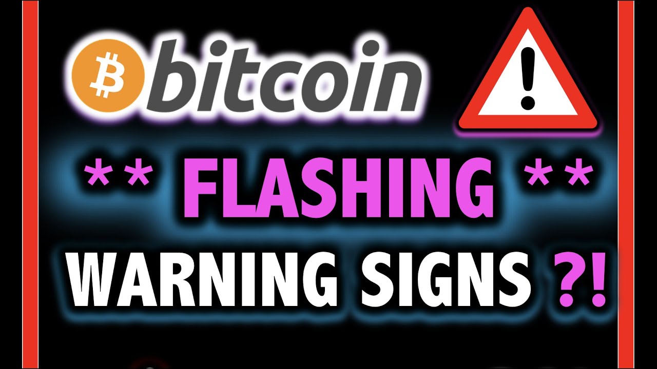 ALERT!! BITCOIN FLASHING WARNING SIGNS?!! 🛑 Crypto Analysis TA Today ...