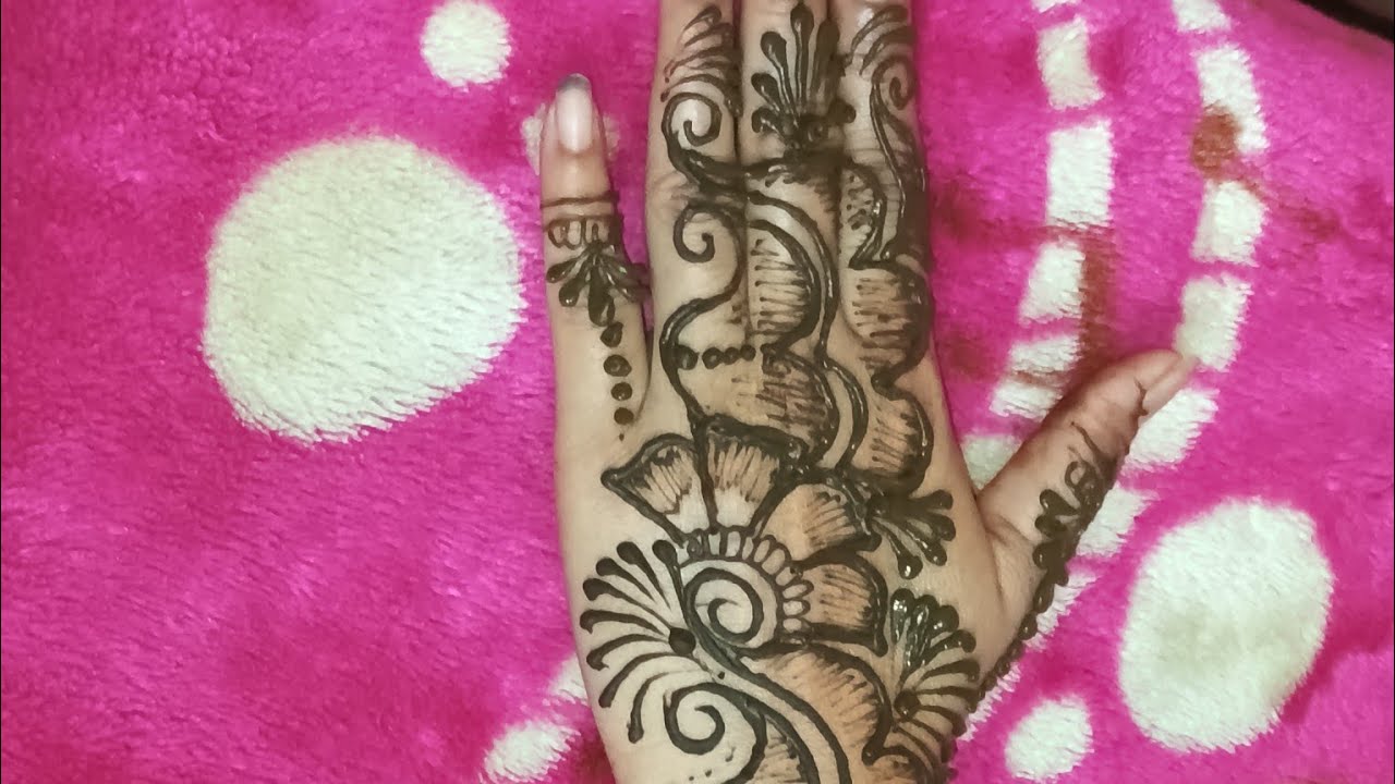 Arabic mehdi design on full hand अरेबिक मेंहदी भरे हाथ ऐसे लगाएं @s.m ...